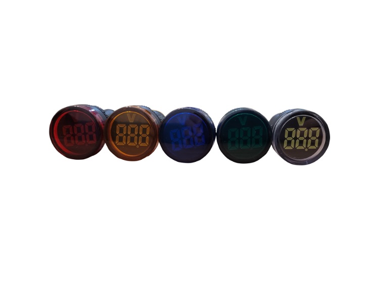 Pilot indicator Voltmeter (22mm) – Zamteq Solutions